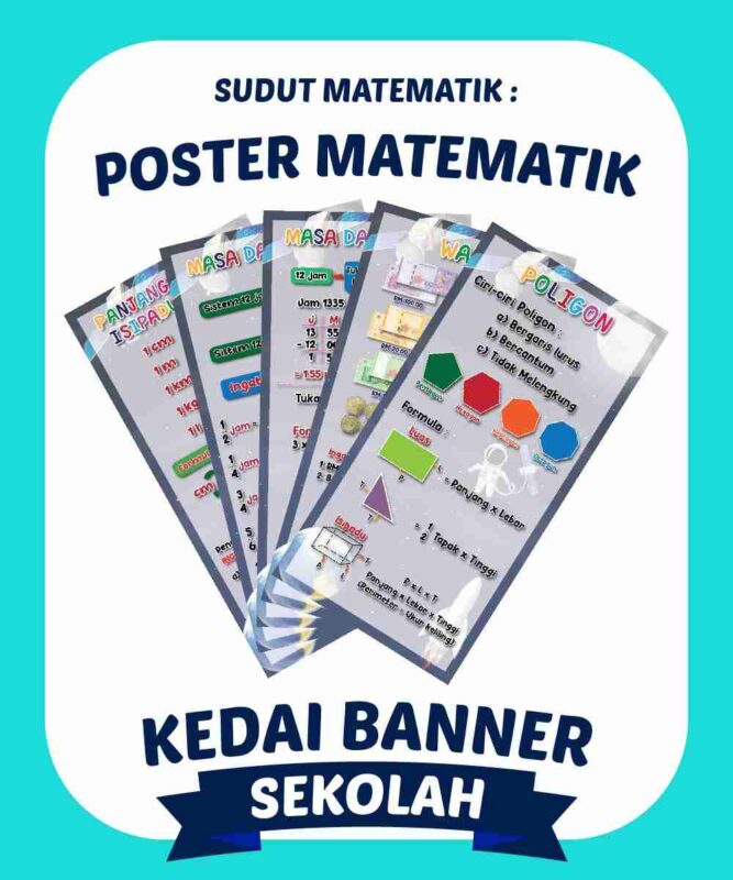 TAJUK : POSTER MATEMATIK - KedaiBannerSekolah.com