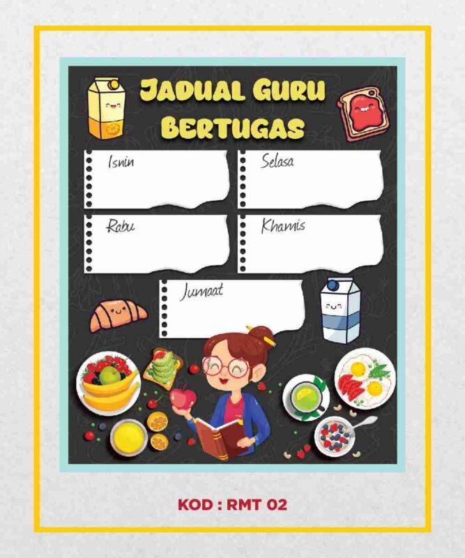 CARTA : MENU RMT - KedaiBannerSekolah.com