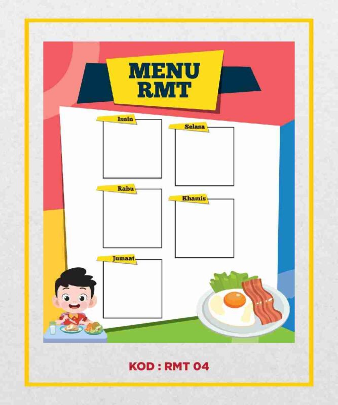 CARTA : MENU RMT - KedaiBannerSekolah.com