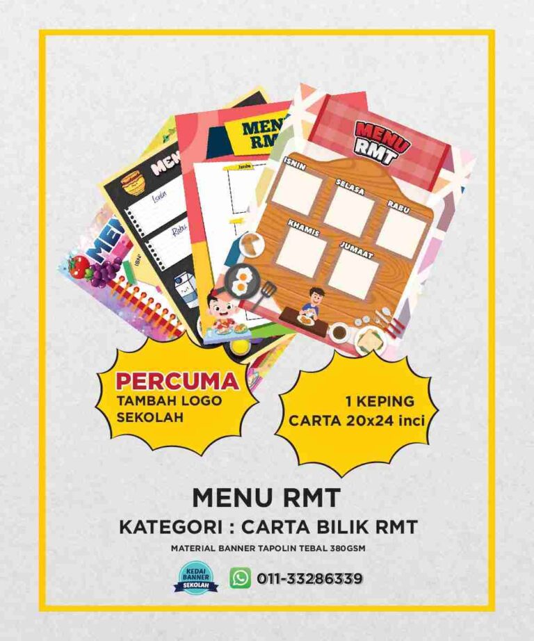 CARTA : MENU RMT - KedaiBannerSekolah.com