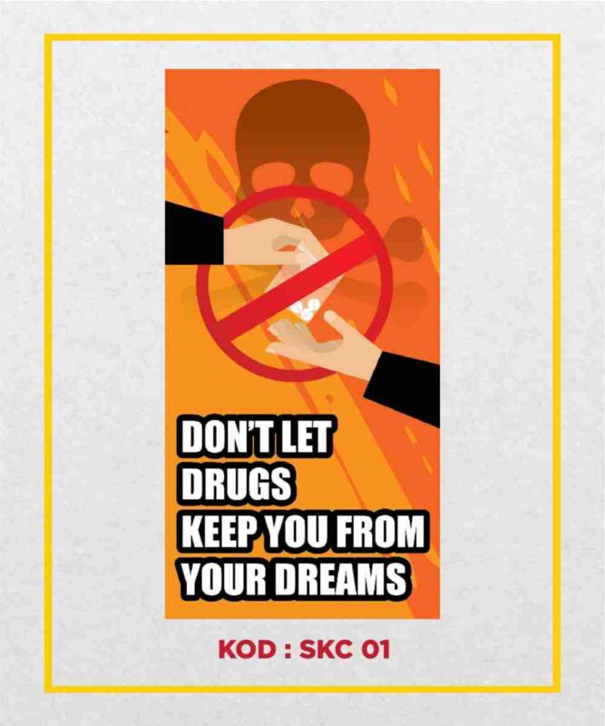 POSTER : ANTI DADAH/ ANTI ROKOK - KedaiBannerSekolah.com