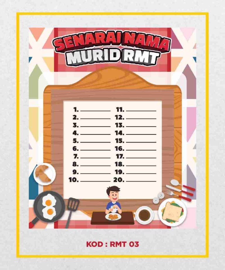 CARTA : MENU RMT - KedaiBannerSekolah.com