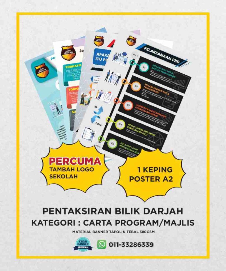 POSTER : PENTAKSIRAN BILIK DARJAH (PBD) - KedaiBannerSekolah.com