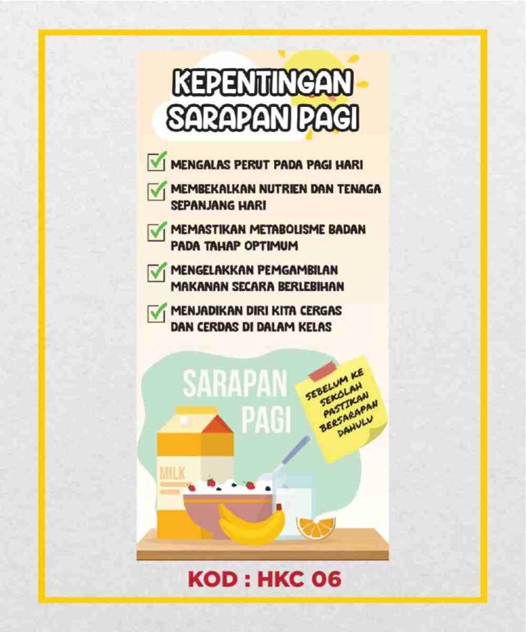 POSTER : KECERIAAN KANTIN - KedaiBannerSekolah.com