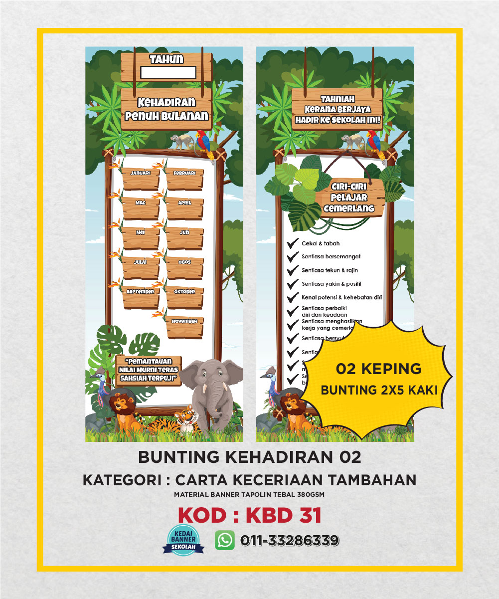 Kelas/Bilik Darjah - KedaiBannerSekolah.com