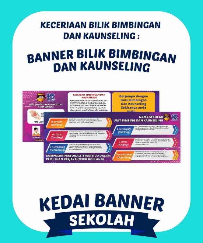 BANNER : UNIT BIMBINGAN DAN KAUNSELING - KedaiBannerSekolah.com