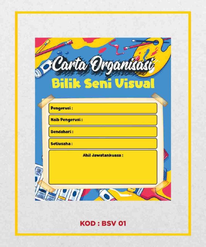 CARTA BILIK SENI VISUAL - KedaiBannerSekolah.com
