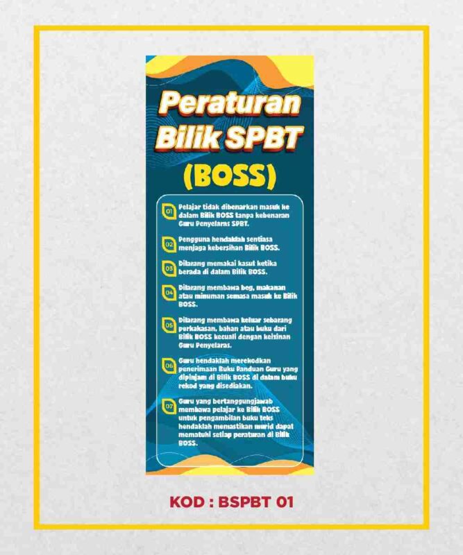 CARTA BILIK BOSS SPBT - KedaiBannerSekolah.com