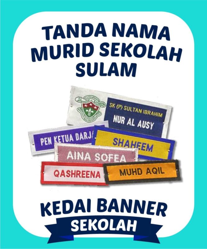 TANDA NAMA MURID SULAM - KedaiBannerSekolah.com